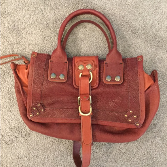 Chloe | Bags | Final Sale Chloe Red Leather Gold Hook Large Satchel ...